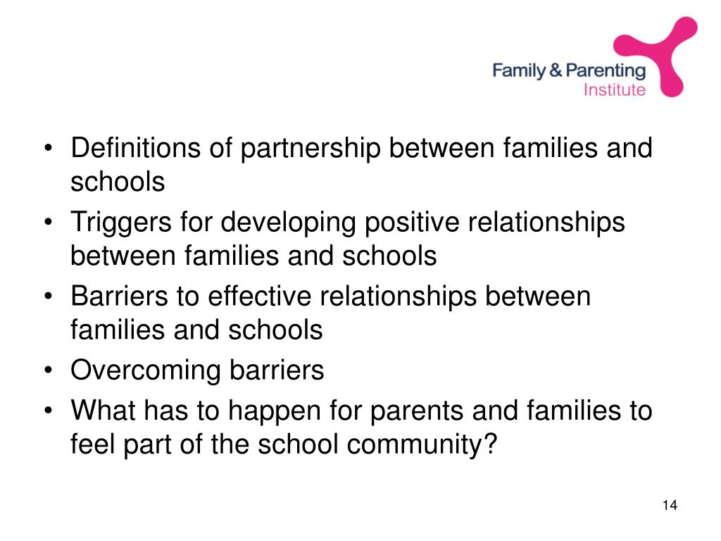 PPT - BUILDING POSITIVE RELATIONSHIPS BETWEEN SCHOOLS AND FAMILIES Anne ...