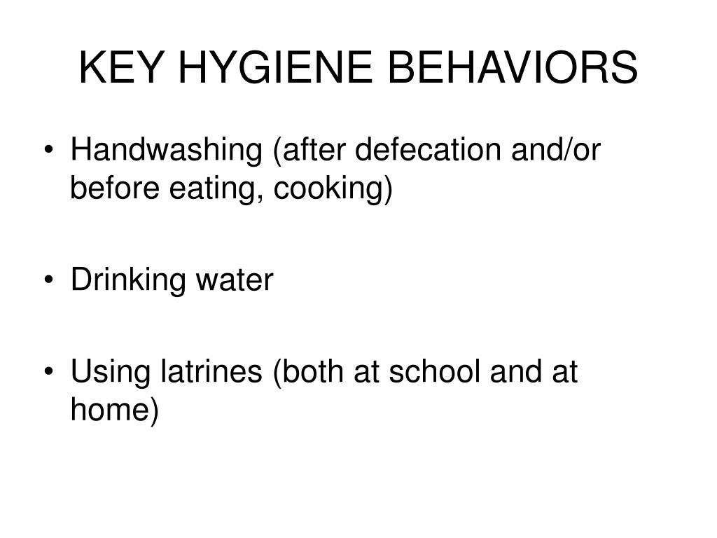 PPT - Hygiene behaviours among school children in rural VN: the role of ...