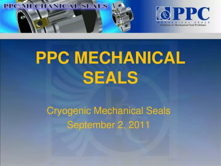 PPT - PPC MECHANICAL SEALS PowerPoint Presentation, free download - ID ...