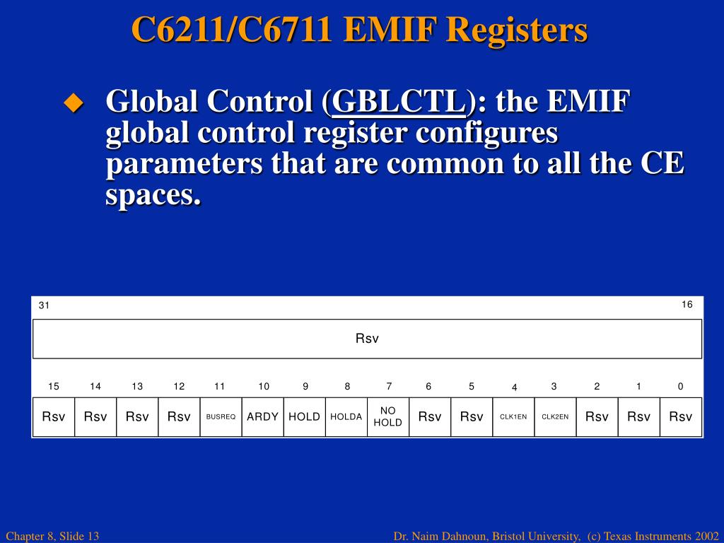 PPT - Chapter 8 External Memory Interface (EMIF) PowerPoint ...