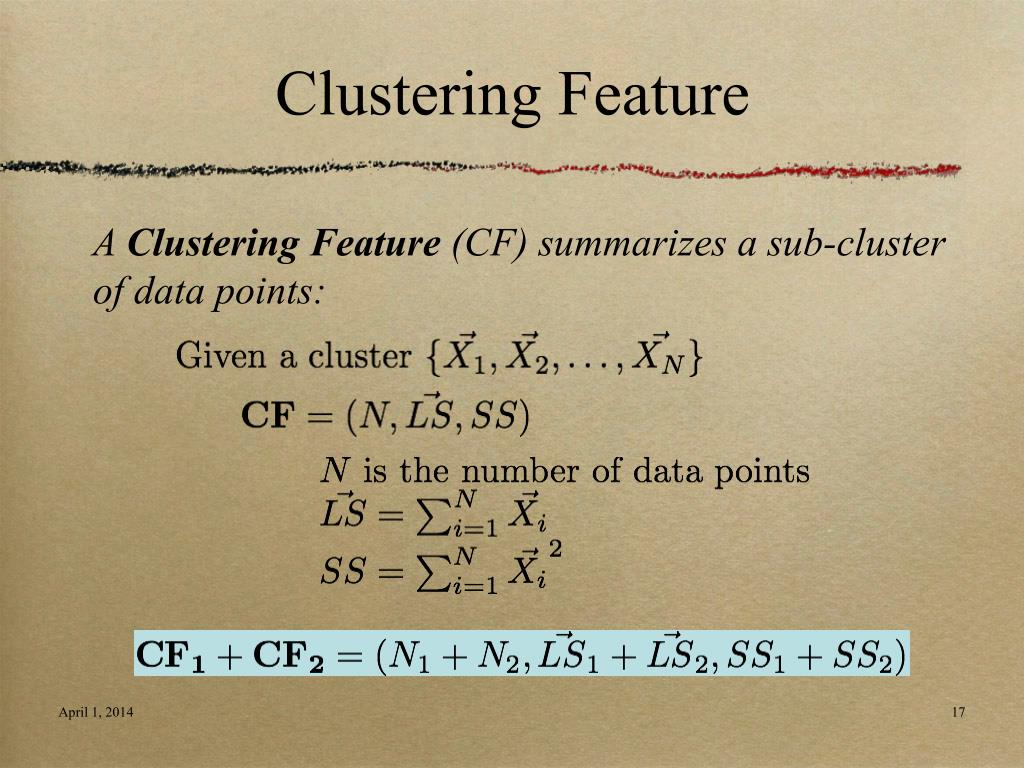 Ppt Birch A New Data Clustering Algorithm And Its Applications