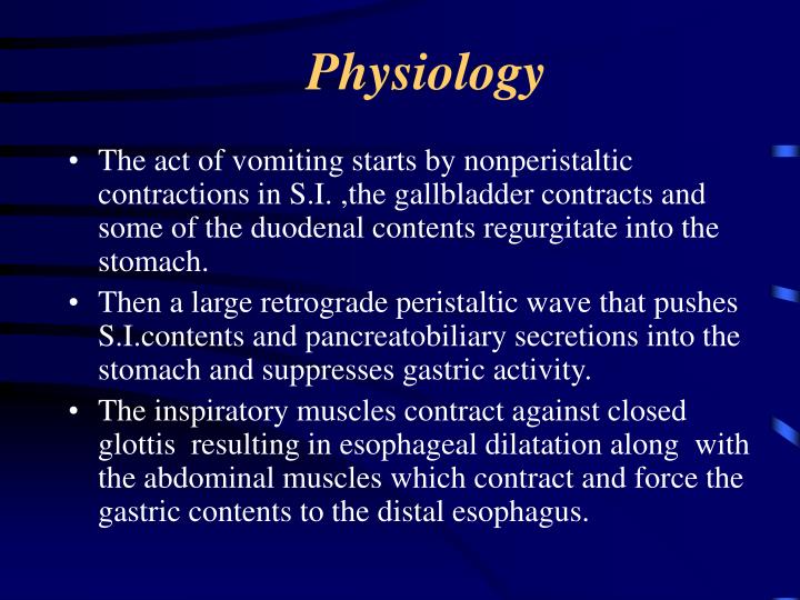 PPT - VOMITING PowerPoint Presentation - ID:623144