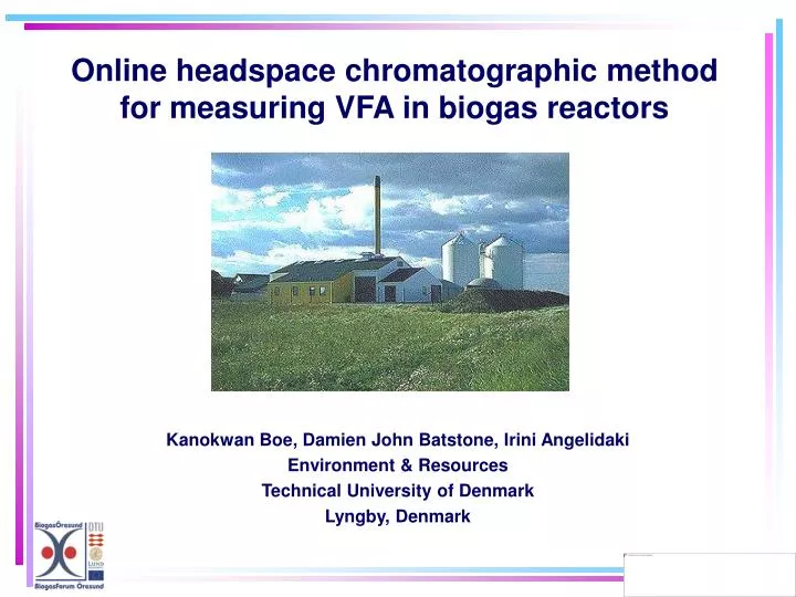 PPT - Online headspace chromatographic method for measuring VFA in ...