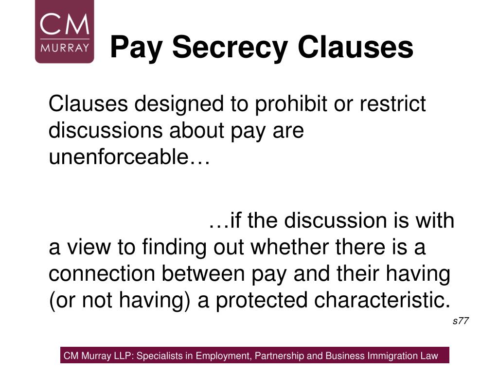 PPT - Esther Martin Anna Birtwistle Susanne Foster CM Murray LLP ...
