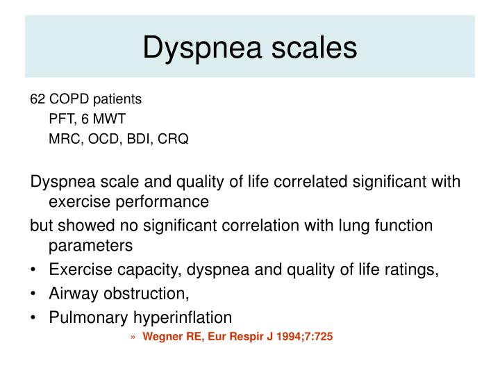 PPT - DYSPNEA AND QUALITY OF LIFE IN CHRONIC RESPIRATORY FAILURE ...