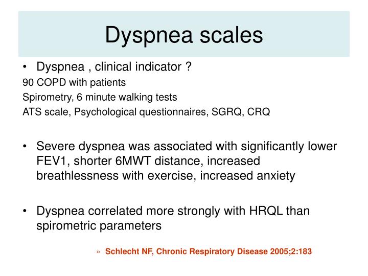 PPT - DYSPNEA AND QUALITY OF LIFE IN CHRONIC RESPIRATORY FAILURE ...