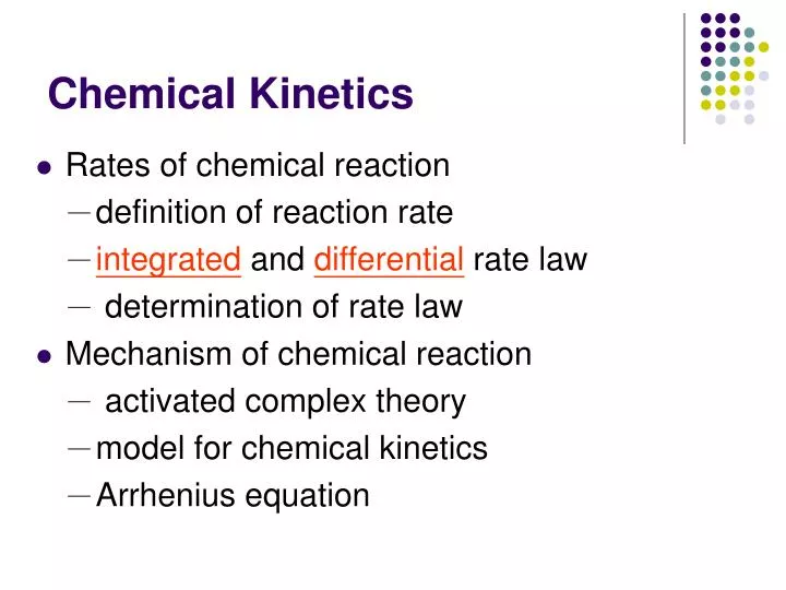 PPT - Chemical Kinetics PowerPoint Presentation, free download - ID:624912