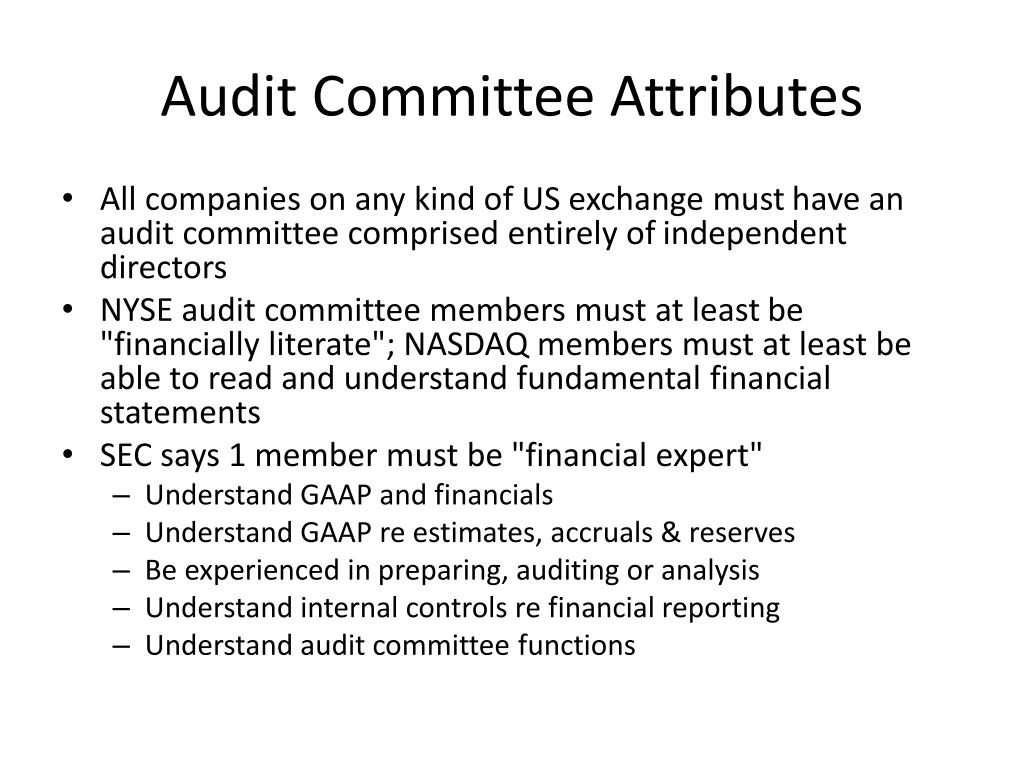 PPT - Audit Committees , Corporate Governance and Sarbanes-Oxley ...