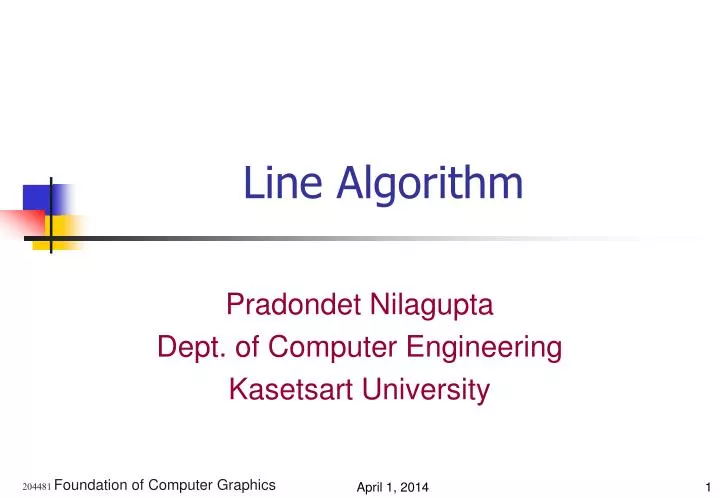 PPT - Line Algorithm PowerPoint Presentation, free download - ID:625681