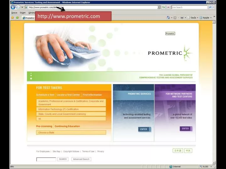 PPT - http://www.prometric.com PowerPoint Presentation, free download ...