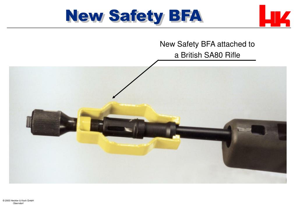 PPT - Heckler & Koch Safety BFA and Live Round Excluder Magazine ...