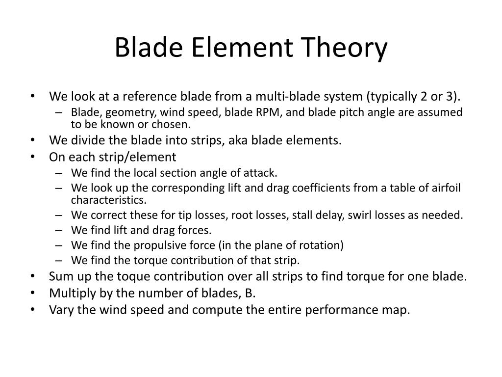 PPT - Wind Engineering Module 4.1 Blade Element Theory PowerPoint ... PPT - Wind Engineering Module 4.1 Blade Element Theory PowerPoint ...