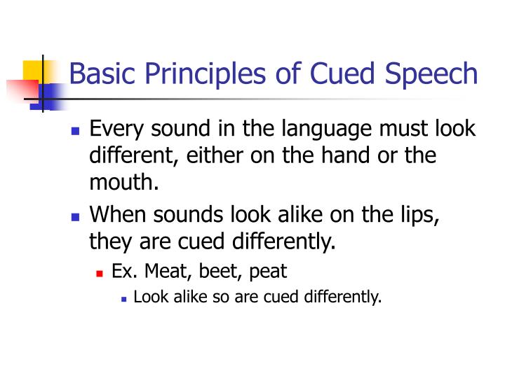 PPT - Cued Speech PowerPoint Presentation - ID:626430