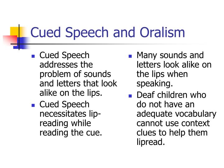 PPT - Cued Speech PowerPoint Presentation - ID:626430