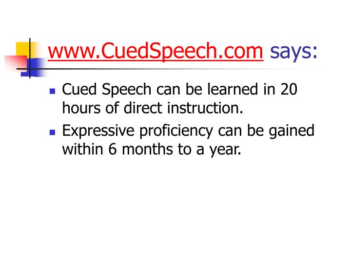 PPT - Cued Speech PowerPoint Presentation - ID:626430
