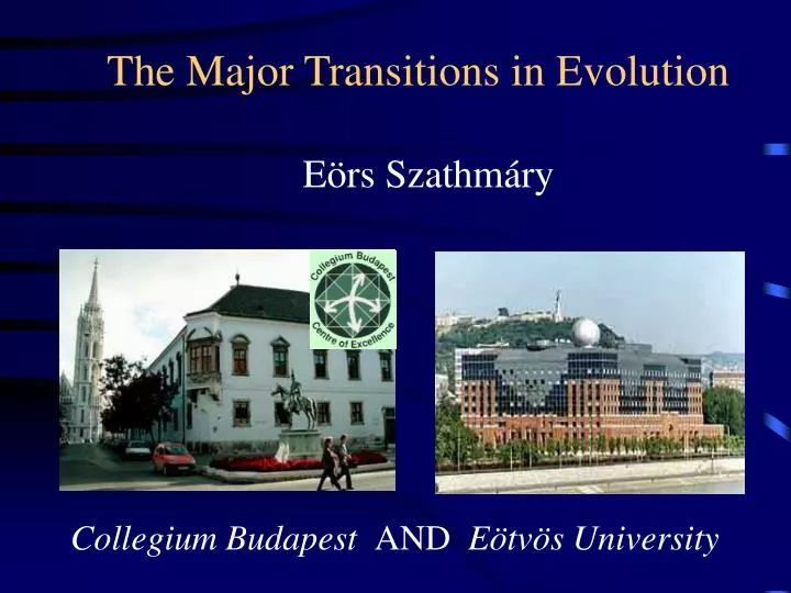PPT - The Major Transitions in Evolution PowerPoint Presentation, free ...