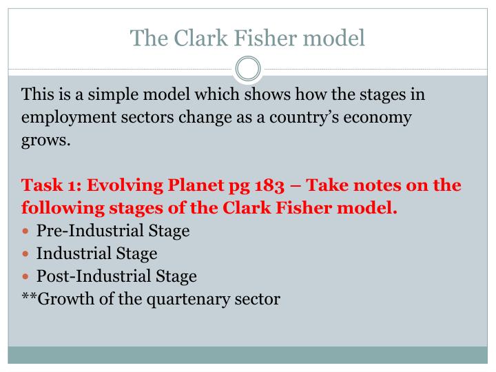 PPT - The Clark Fisher model of changing employment PowerPoint ...
