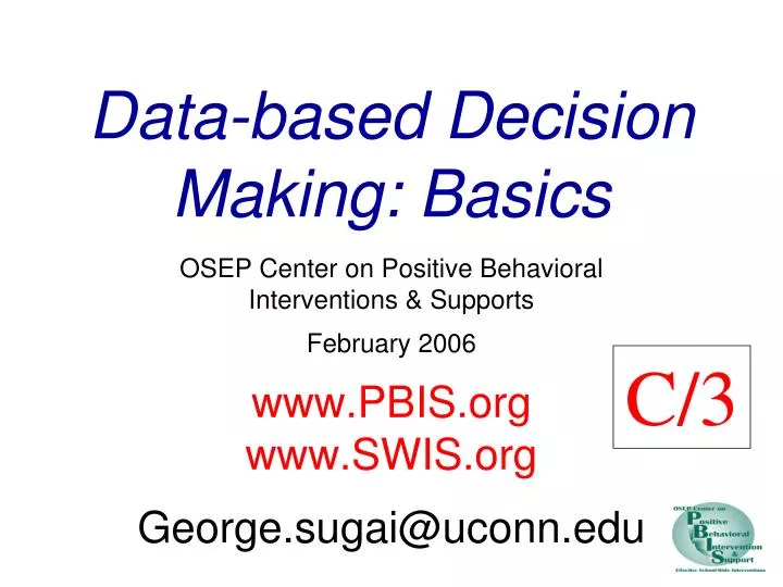 PPT - Data-based Decision Making: Basics PowerPoint Presentation, free ...