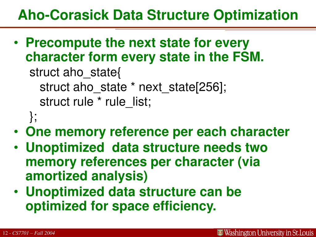 Ppt Deterministic Memory Efficient String Matching Algorithms For Intrusion Detection 7769