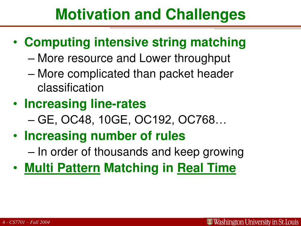 Ppt Deterministic Memory Efficient String Matching Algorithms For Intrusion Detection
