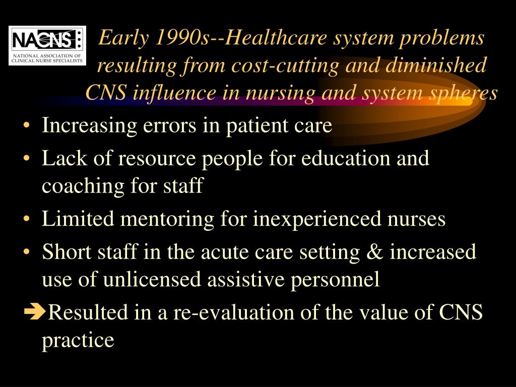 PPT - The Clinical Nurse Leader (CNL) and the Clinical Nurse Specialist ...