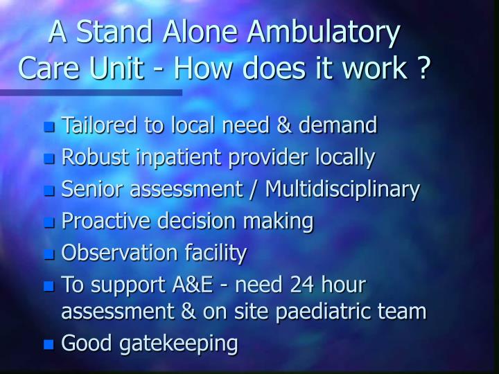 PPT - Paediatric Ambulatory Care - A Model of Care - PowerPoint ...