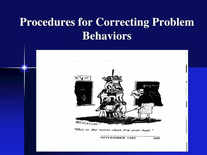 PPT - Procedures for Correcting Problem Behaviors PowerPoint ...