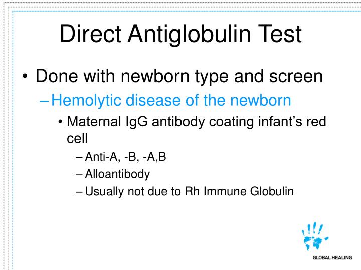 PPT - Meaning and Uses of the Direct Antiglobulin Test PowerPoint ...
