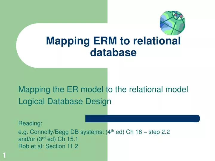 PPT - Mapping ERM to relational database PowerPoint Presentation, free download - ID:628950