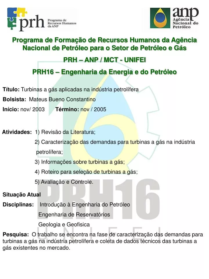 PPT - Programa de Formação de Recursos Humanos da Agência Nacional de ...