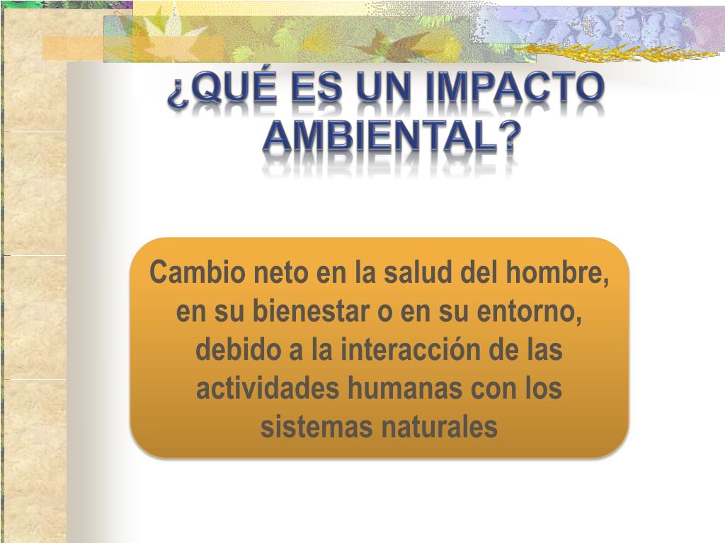 Ppt EvaluaciÓn De Impacto Ambiental Powerpoint Presentation Free