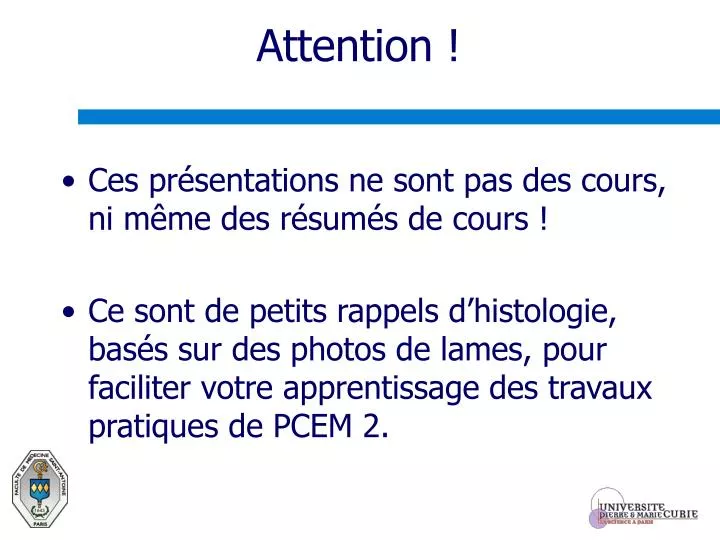 PPT - Attention ! PowerPoint Presentation, free download - ID:629273
