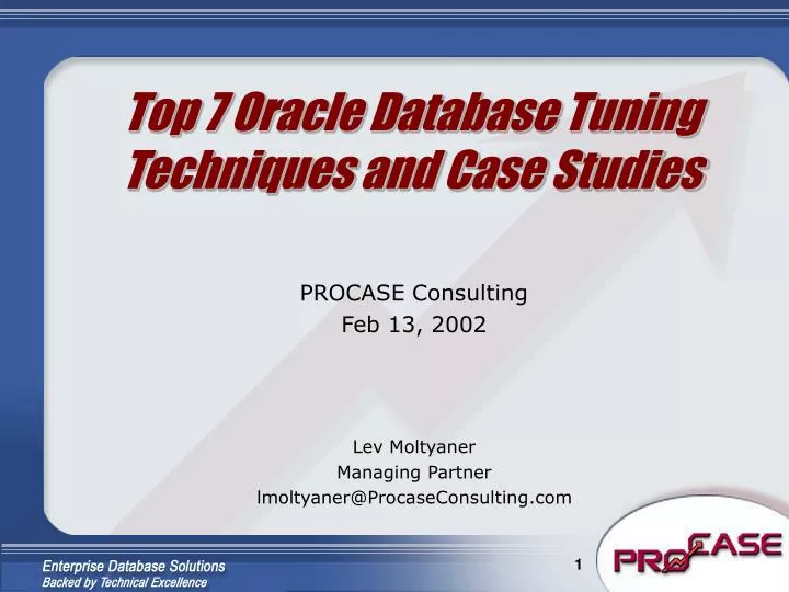 PPT - Top 7 Oracle Database Tuning Techniques and Case Studies ...