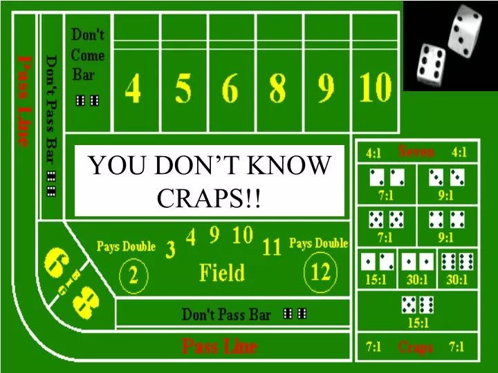 PPT - YOU DON’T KNOW CRAPS!! PowerPoint Presentation, free download ...