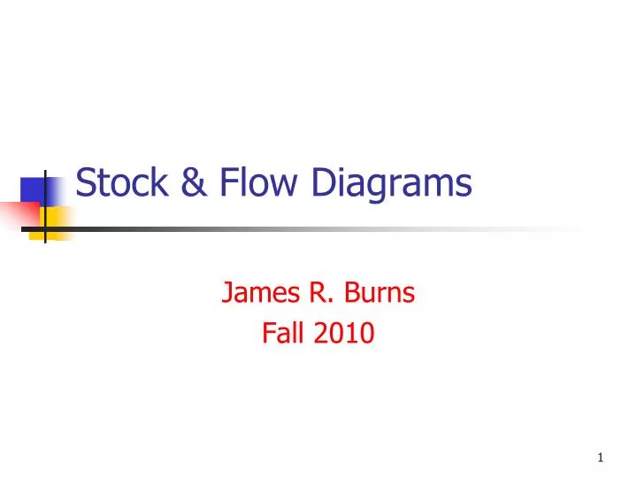 PPT - Stock & Flow Diagrams PowerPoint Presentation, free download - ID ...