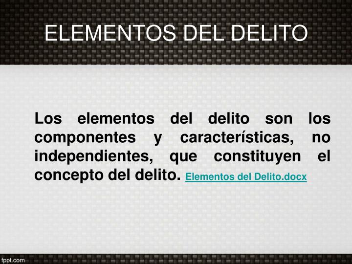 PPT - DERECHO PENAL Y DERECHO PROCESAL PowerPoint Presentation - ID:630104