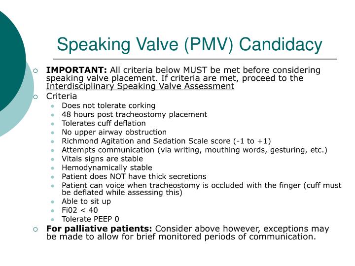 PPT - TRACHEOESOPHAGEAL PUNCTURE VOICE PROSTHESIS (TEP VP) AND SPEAKING ...