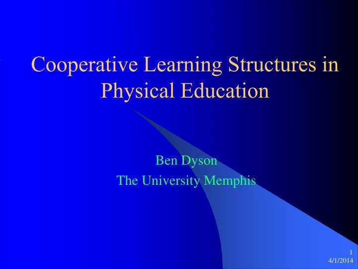 PPT - Cooperative Learning Structures in Physical Education PowerPoint ...