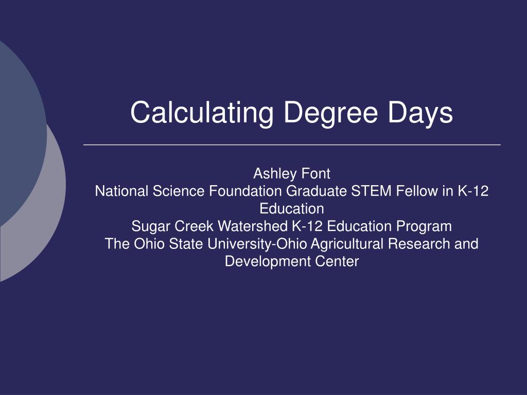 PPT - The Degree Day PowerPoint Presentation, free download - ID:631601