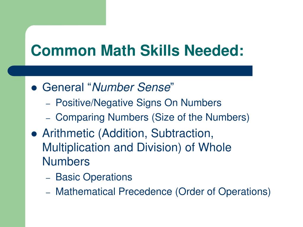 PPT Importance Of Math Skills In The Workforce PowerPoint PPT Importance Of Math Skills In The Workforce PowerPoint