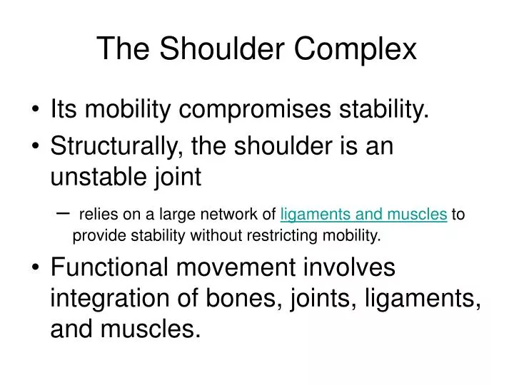 PPT - The Shoulder Complex PowerPoint Presentation, free download - ID ...