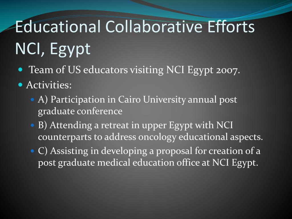PPT - The National Cancer Institute of Egypt: An Influential Tool in ...