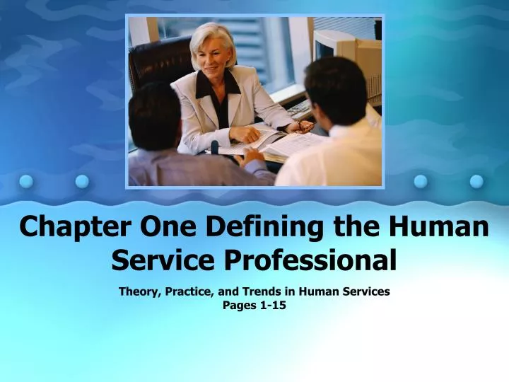 PPT - Chapter One Defining the Human Service Professional PowerPoint ...
