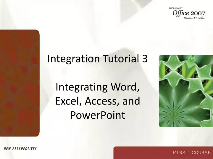 Ppt Integration Tutorial 3 Integrating Word Excel Access And Powerpoint Powerpoint