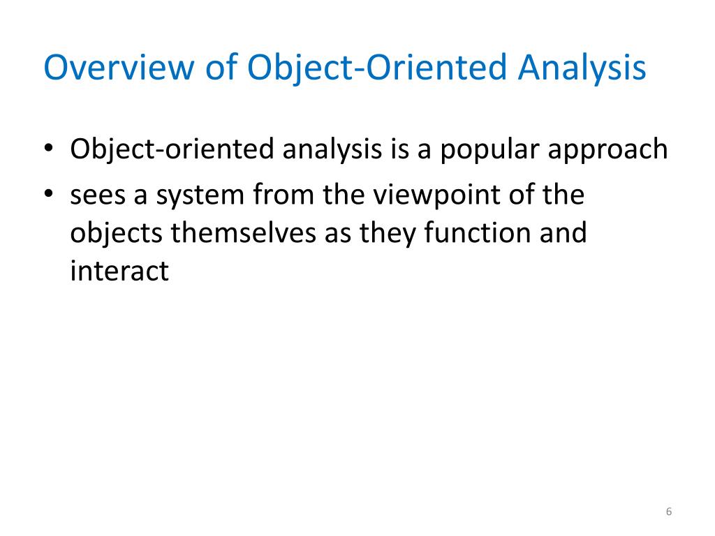 Ppt Object Modeling Object Oriented Analysis And Modeling Using The Uml Read Chapter 6