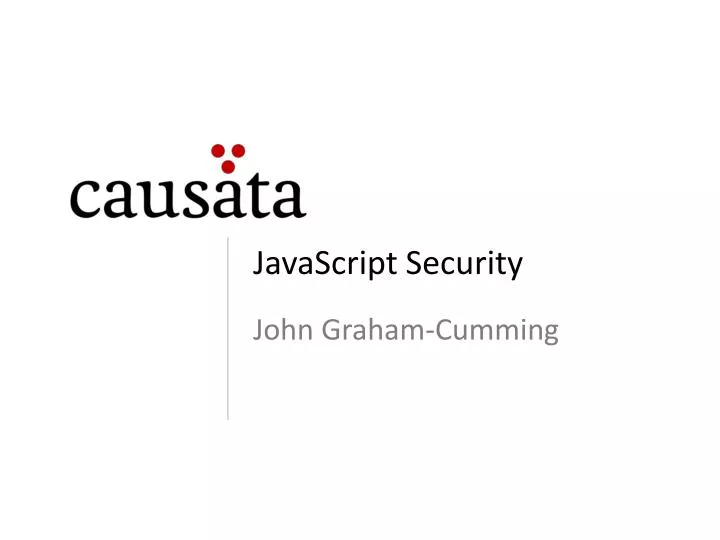 PPT - JavaScript Security PowerPoint Presentation, free download - ID ...