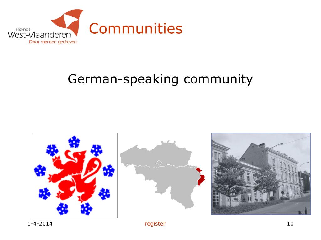 PPT - THE ADMINISTRATIVE ORGANISATION OF BELGIUM AT THE LEVEL OF THE ...