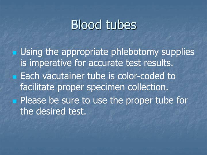 PPT - Blood tubes PowerPoint Presentation - ID:634349