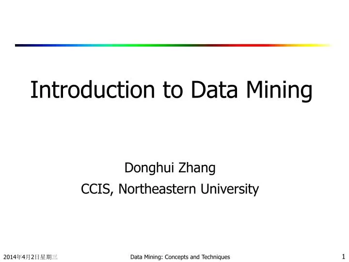 PPT - Introduction to Data Mining PowerPoint Presentation, free ...
