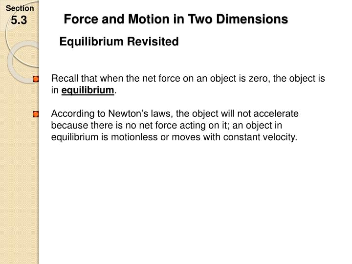 PPT - Force and Motion in Two Dimensions PowerPoint Presentation - ID ...